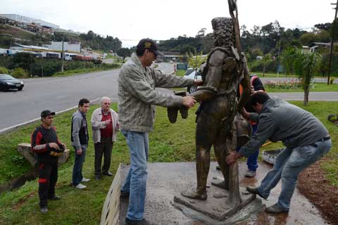 A estátua de Baco